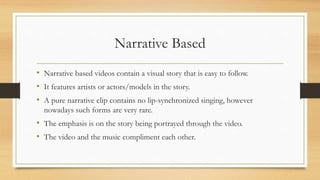 Types of music videos | PPTX