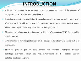 Types of mutation | PPTX