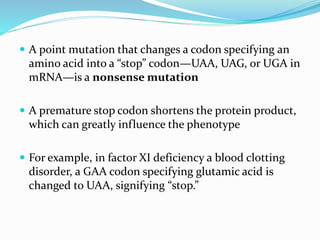 Mutation and its types | PPTX
