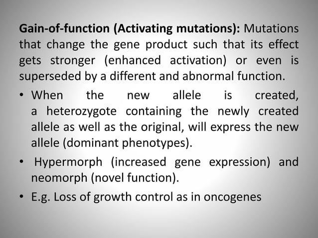 CONCEPT OF MUTATION AND ITS CLASSIFICATION .pptx | Genetics | Science