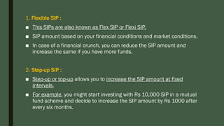 Types of Mutual Funds and its functions in India | PPTX