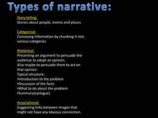 Types of narrative | PPTX
