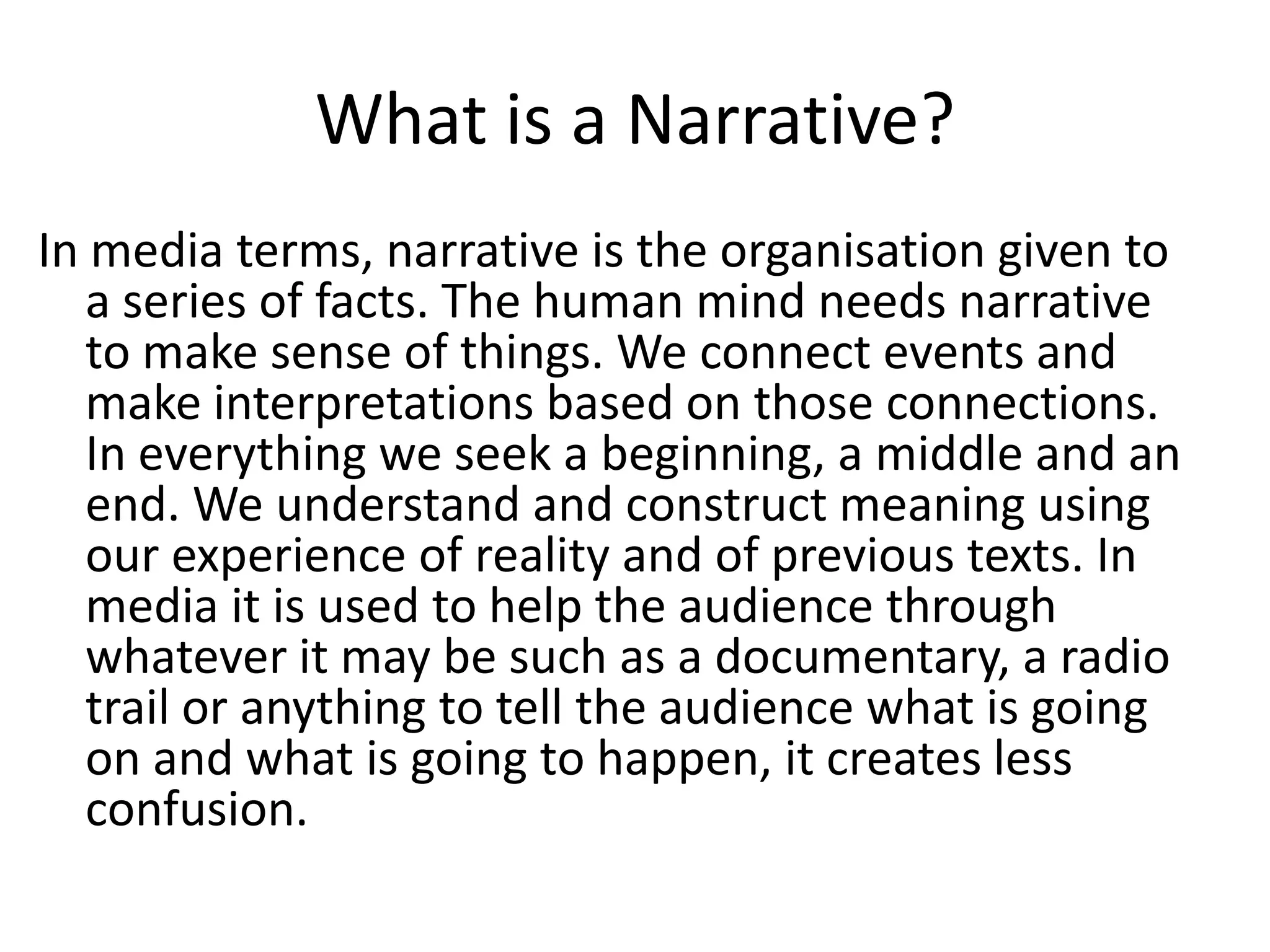 Types of narratives | PPTX
