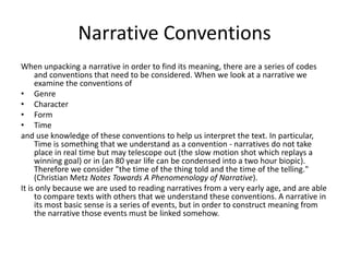 Types of narratives | PPTX