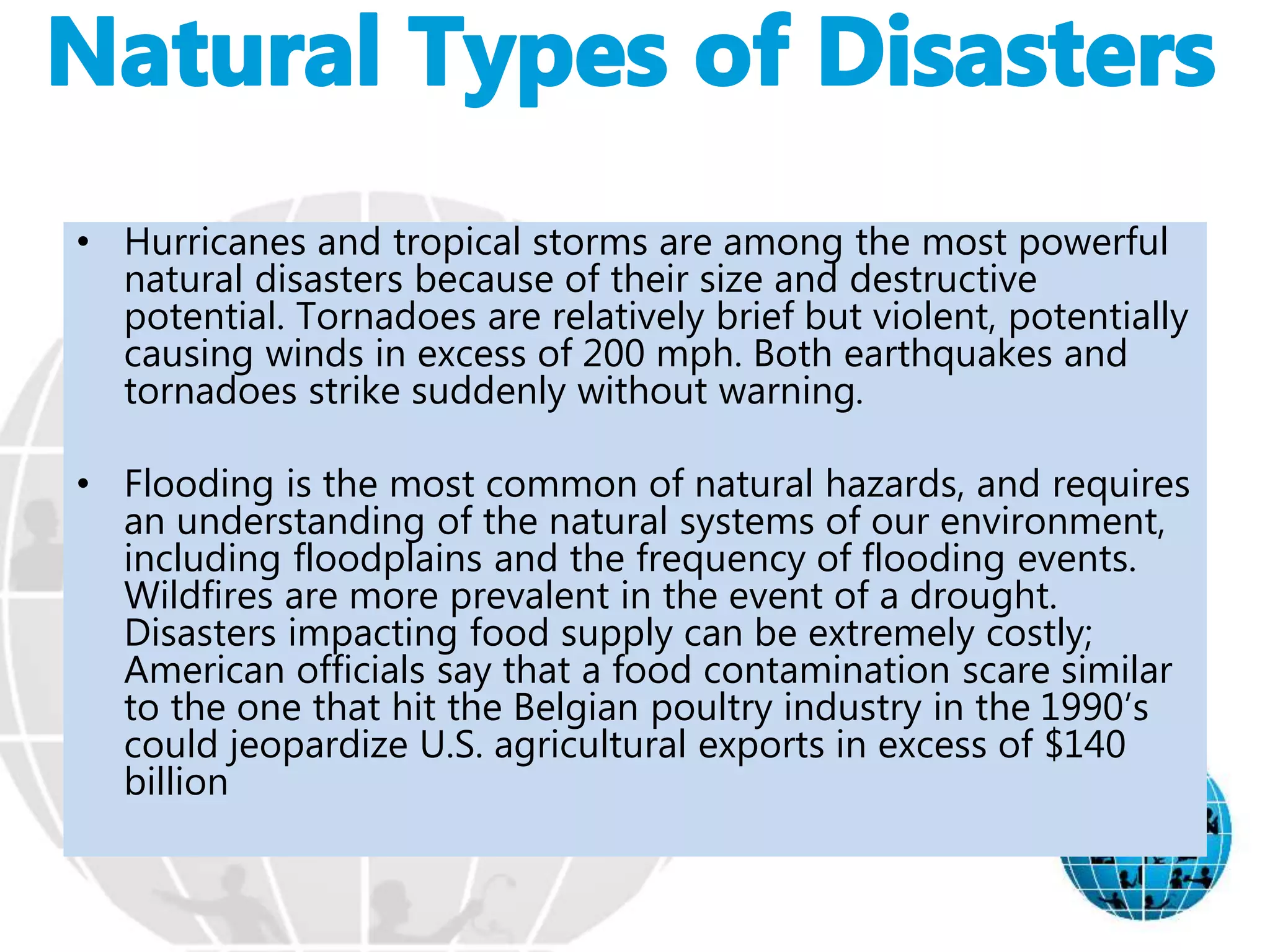 Types of natural disasters | PPTX