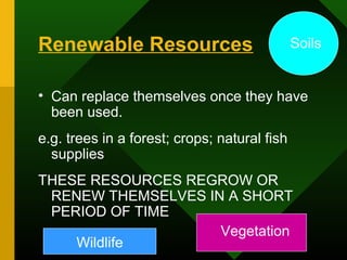 Types of natural resources | PPT