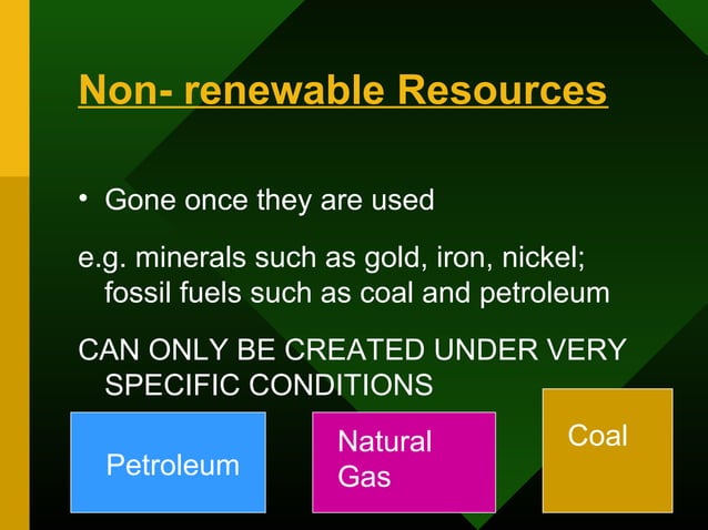 Types of natural resources | PPT | Geology | Science