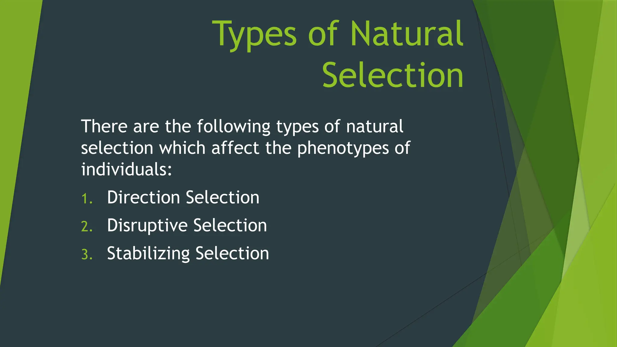 Types of Natural Selection powerpoint for bio | PPTX