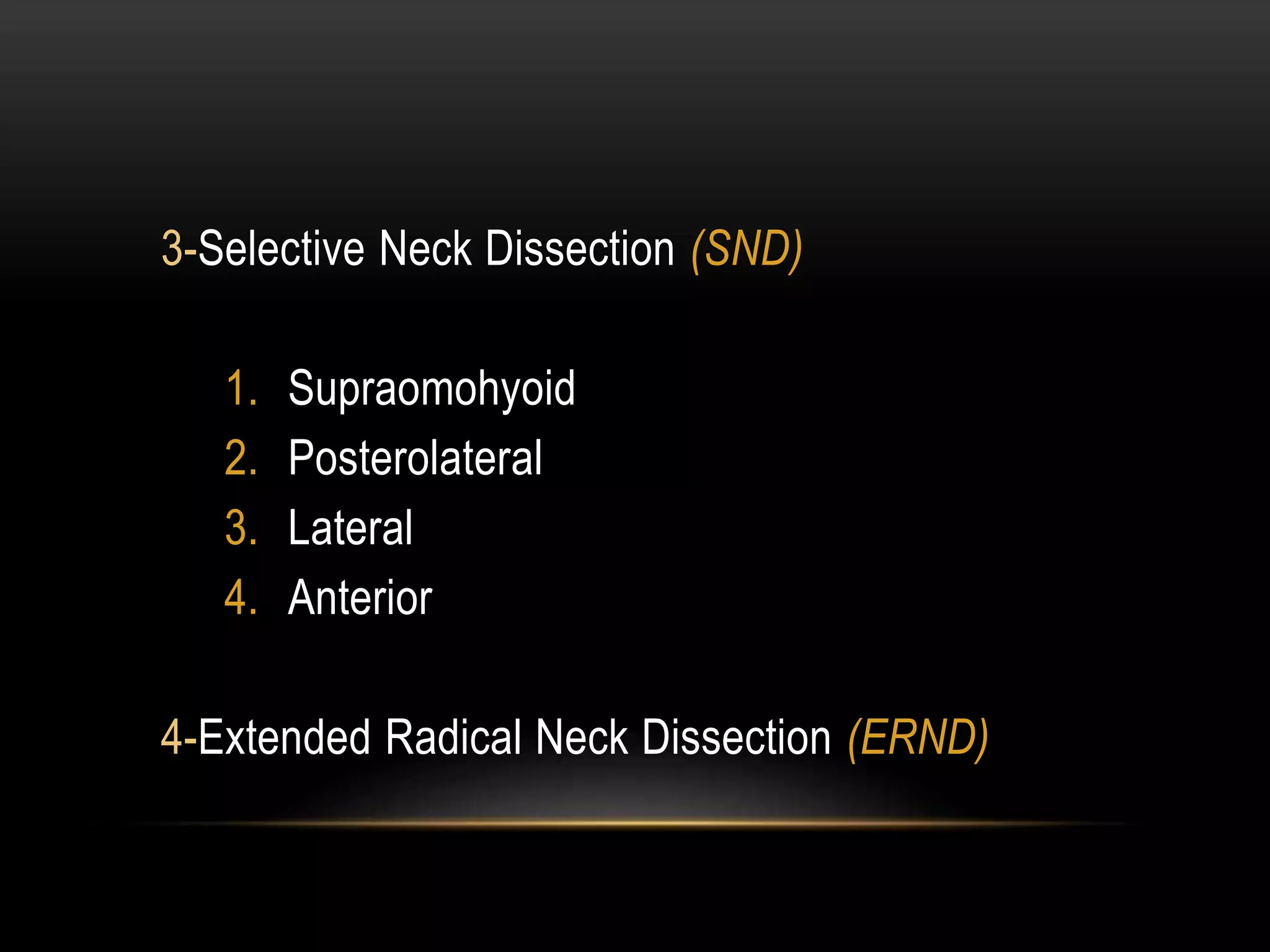 Types of neck dissection | PPTX