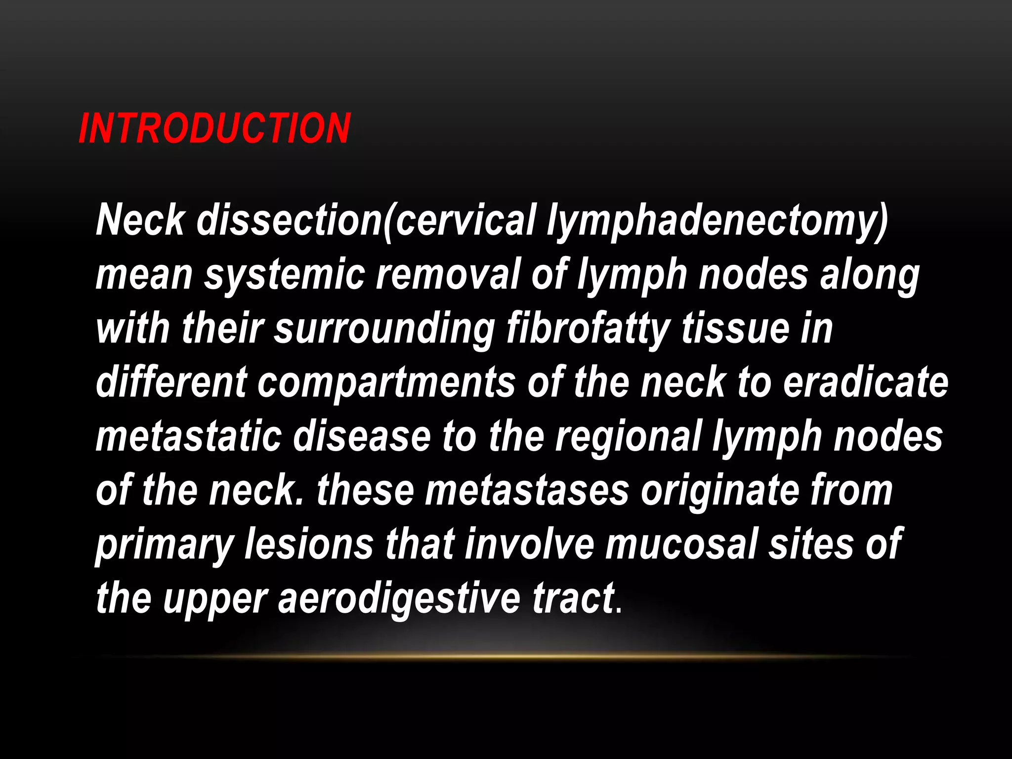 Types of neck dissection | PPTX