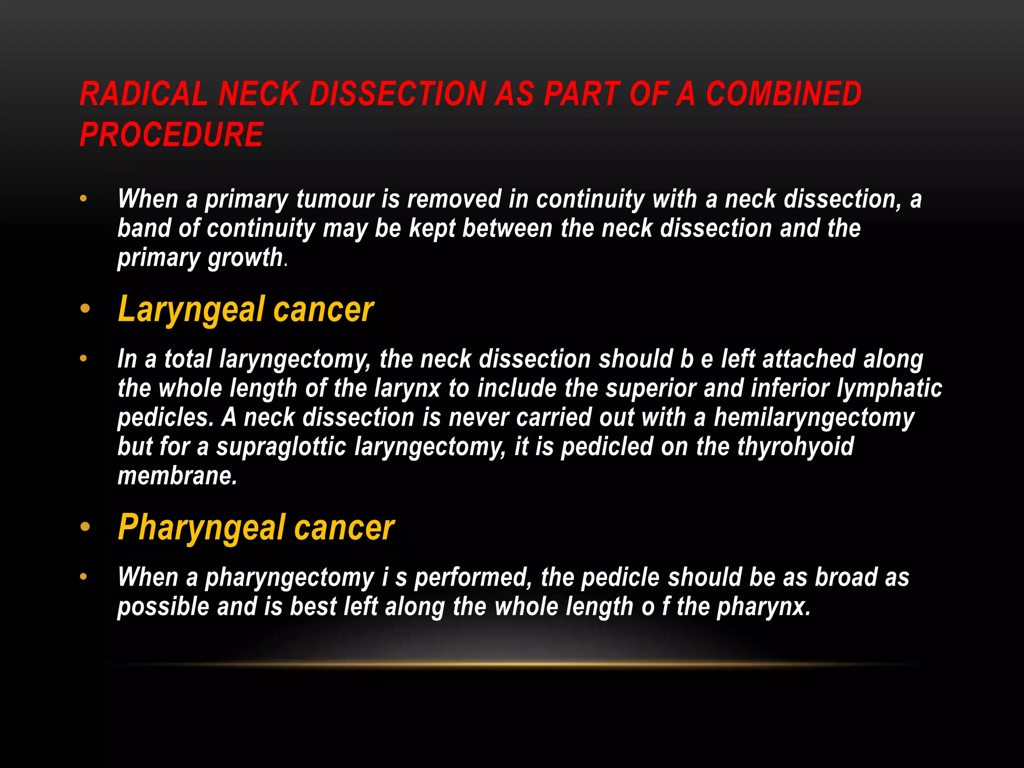 Types of neck dissection | PPTX