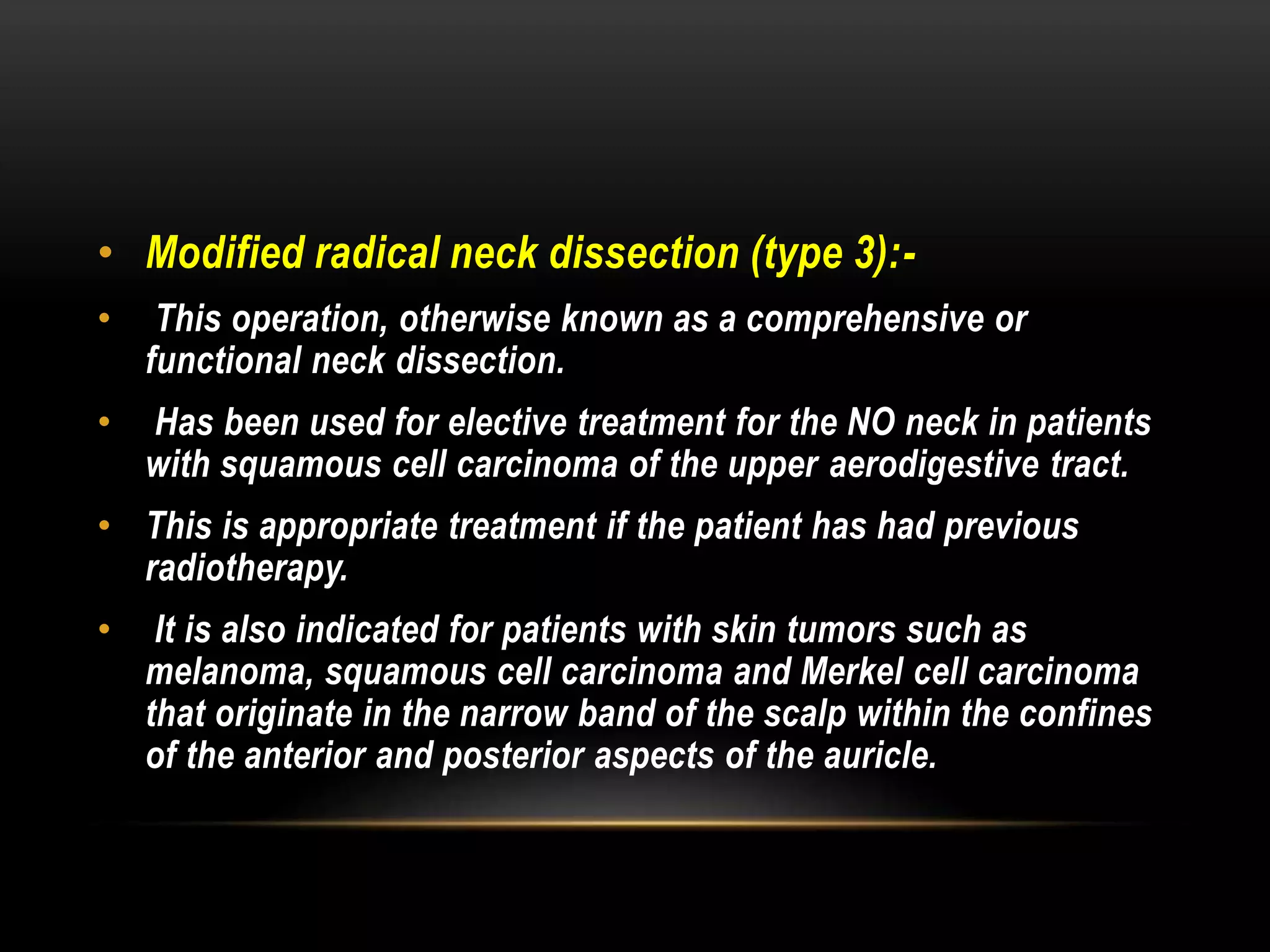 Types of neck dissection | PPTX