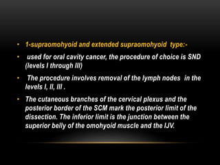 Types of neck dissection | PPTX