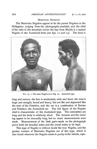 Types of negritos in the philippine islands by bean | PDF