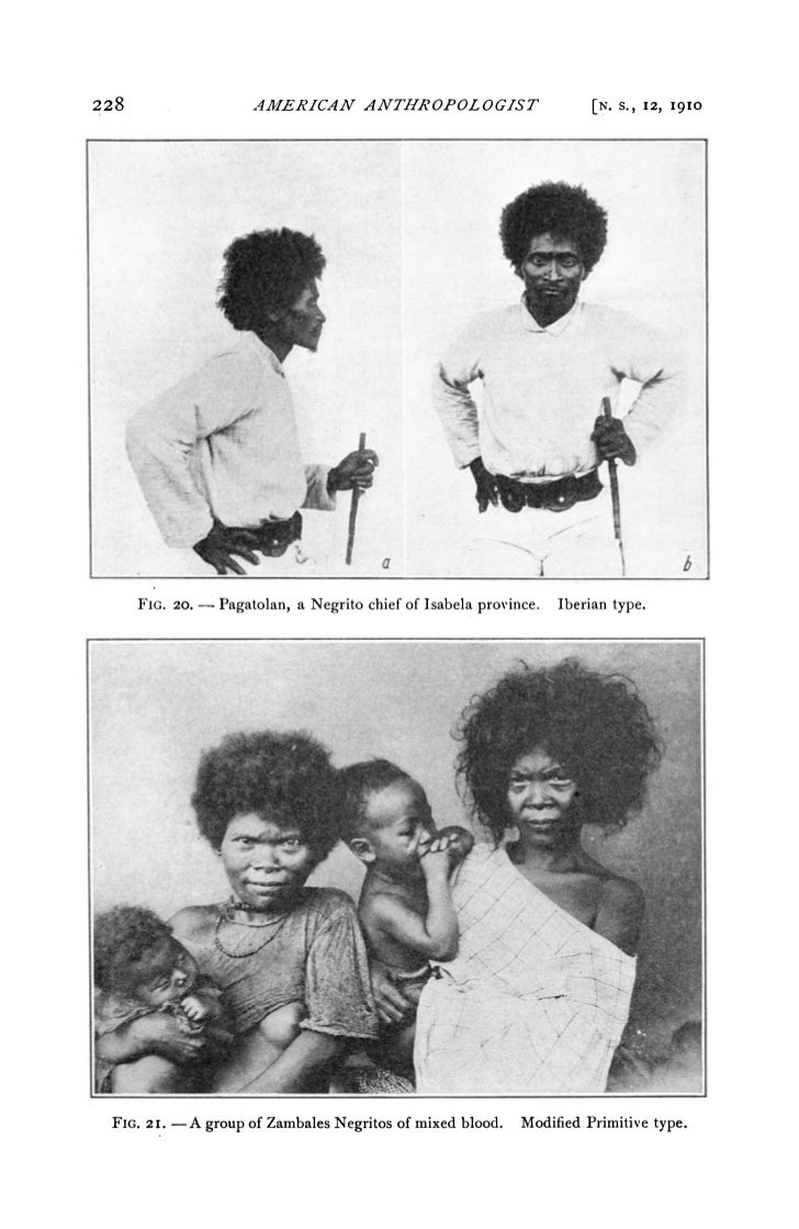 Types of negritos in the philippine islands by bean