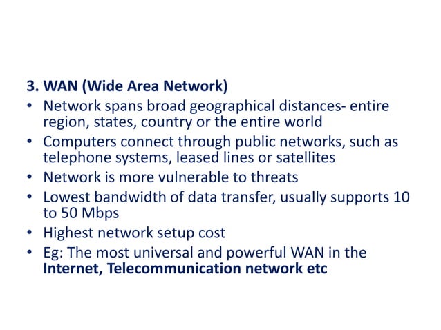 Types of Network and Transmission Media | PPT
