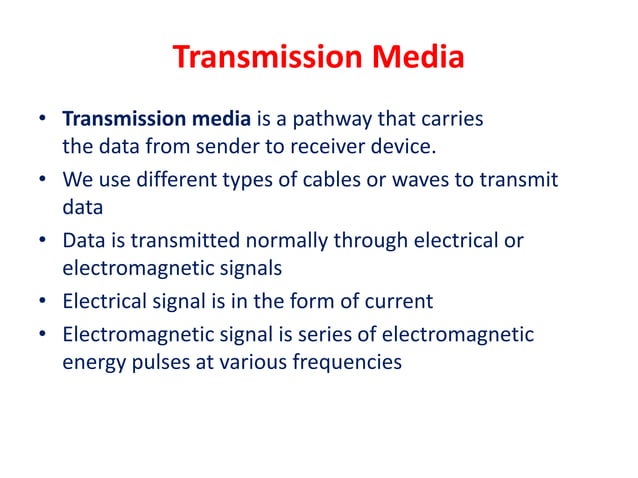 Types of Network and Transmission Media | PPT