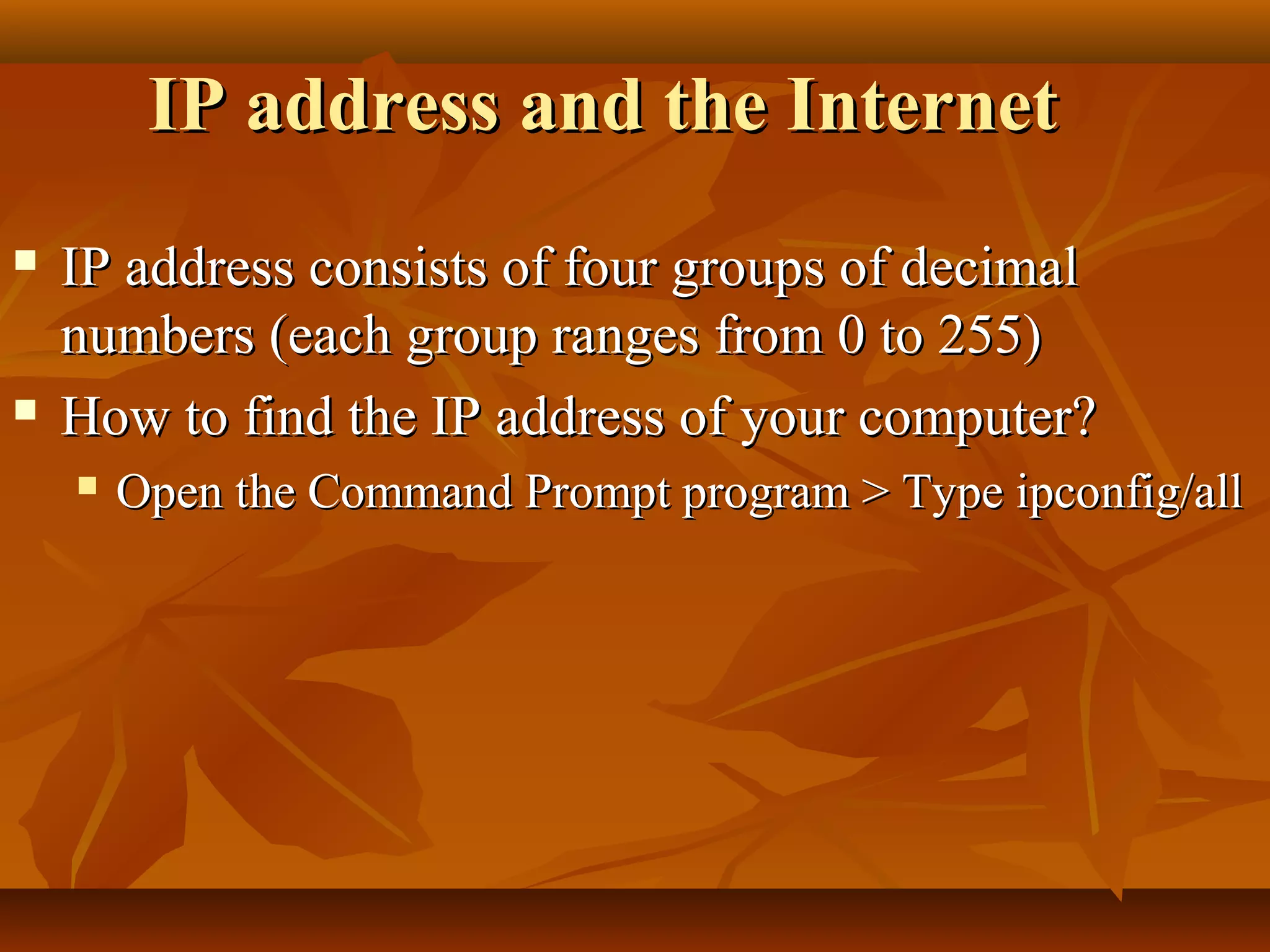 Types of Networks | PPT | Internet | Computing