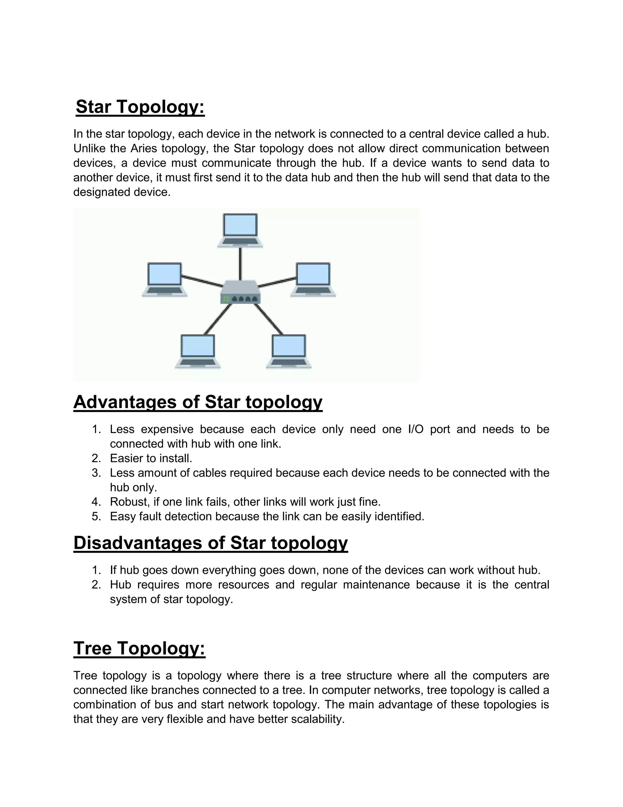 Types of network topology | PDF