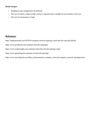 Types of network topology | PDF