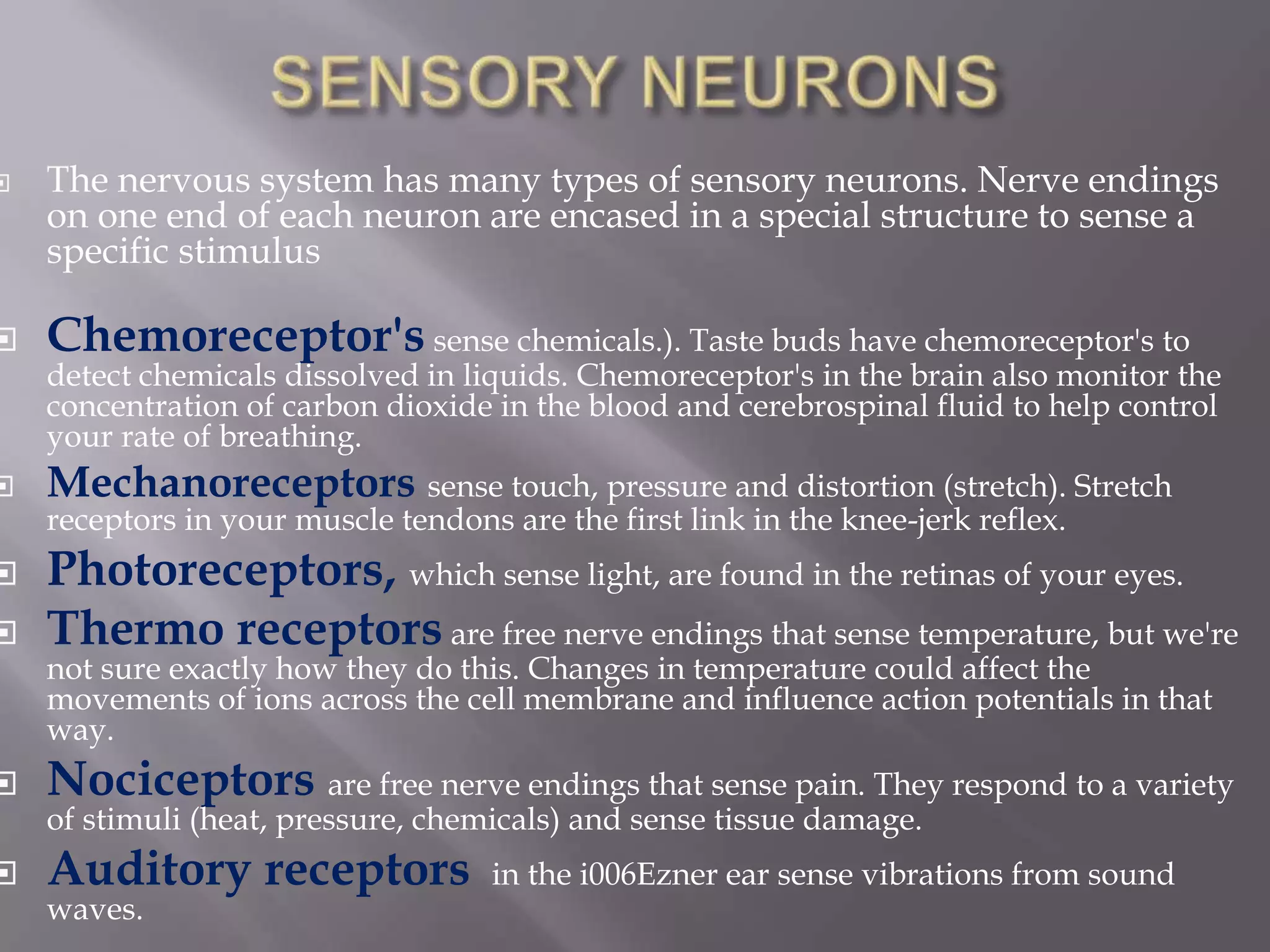 Types of neurons | PPTX