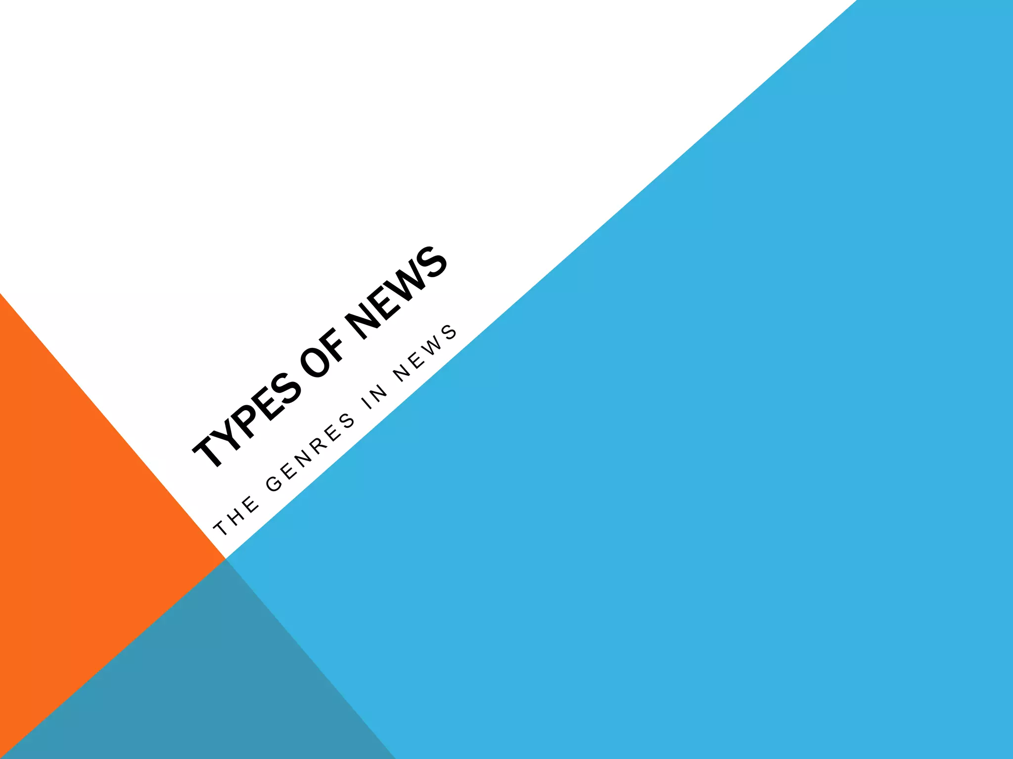 Types of news | PPTX