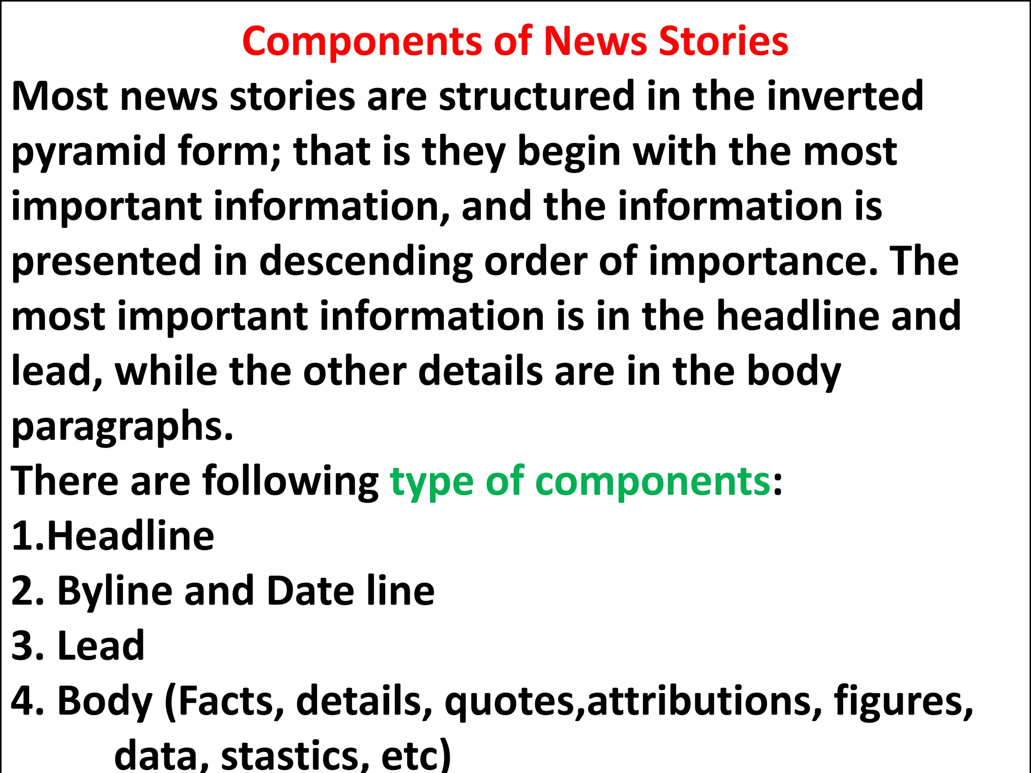 Types of news headlines | PPTX
