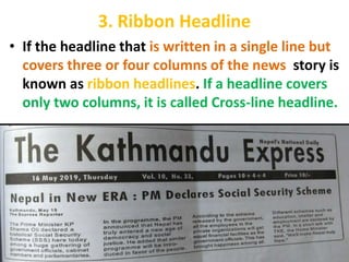 Types of news headlines | PPTX