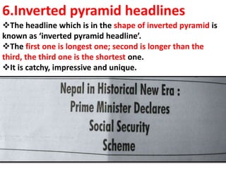 Types of news headlines | PPTX