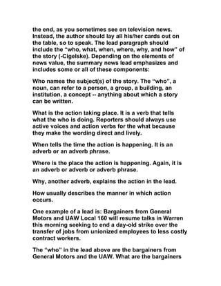 Types of newspaper articles (1) | DOC