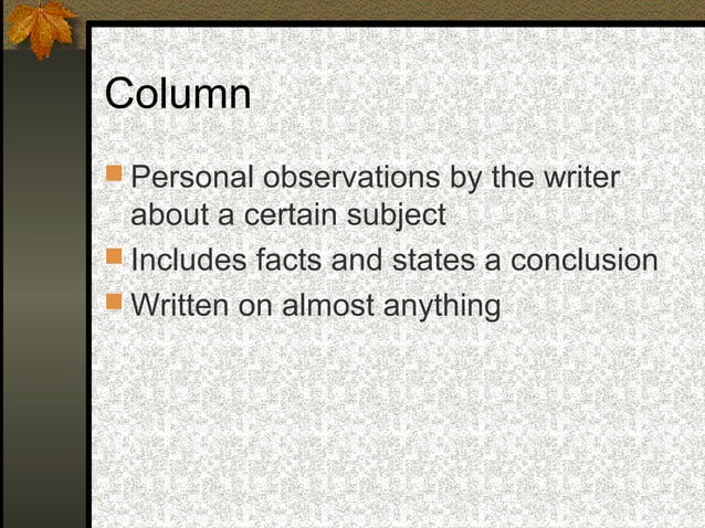 Types of news stories | PPT