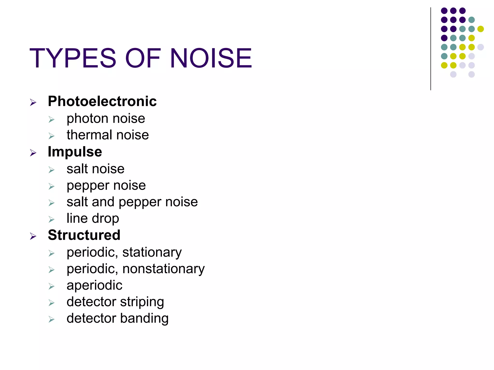 Types of noise | PDF