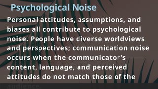 Types of Noise in Oral Communication in Context | PPTX