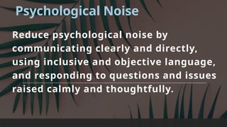 Types of Noise in Oral Communication in Context | PPTX