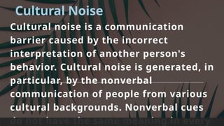 Types of Noise in Oral Communication in Context | PPTX