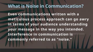 Types of Noise in Oral Communication in Context | PPTX