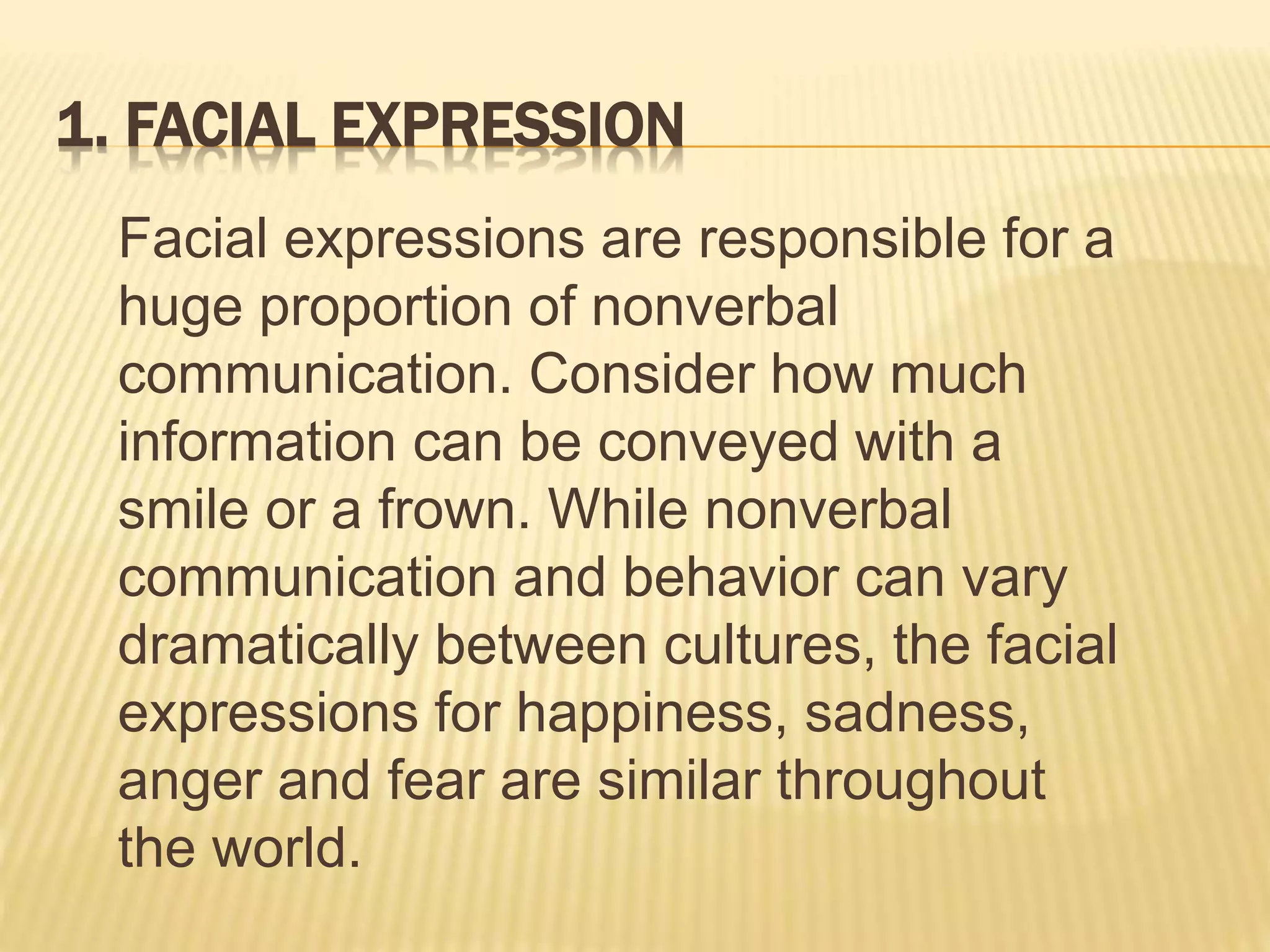 Types of nonverbal communication | PPTX