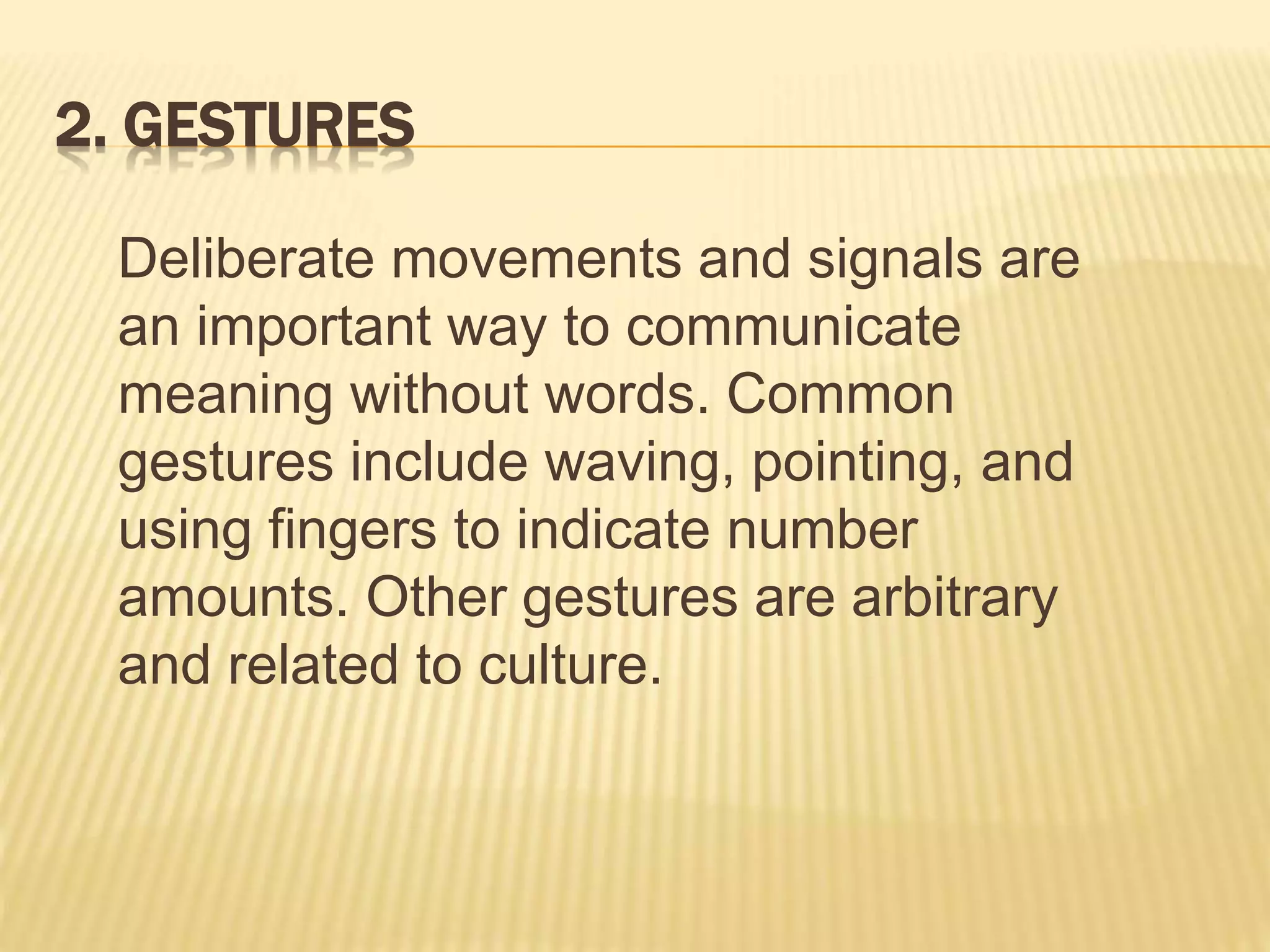 Types of nonverbal communication | PPTX