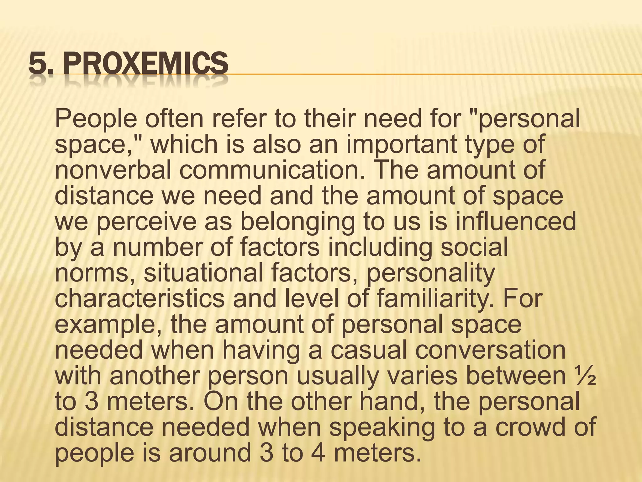 Types of nonverbal communication | PPTX