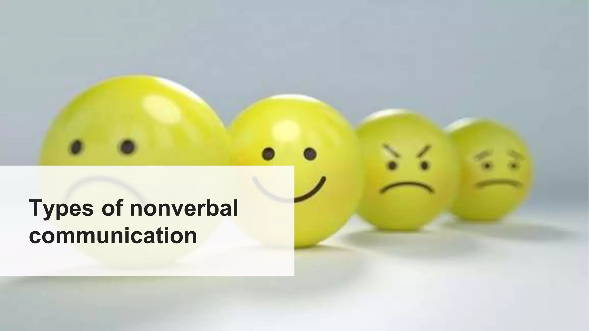 Types of nonverbal communication | PPT