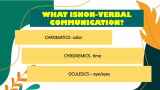 TYPES OF NON VERBAL COMMUNICATION...pptx | Free Download