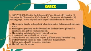 TYPES OF NON VERBAL COMMUNICATION...pptx | Free Download