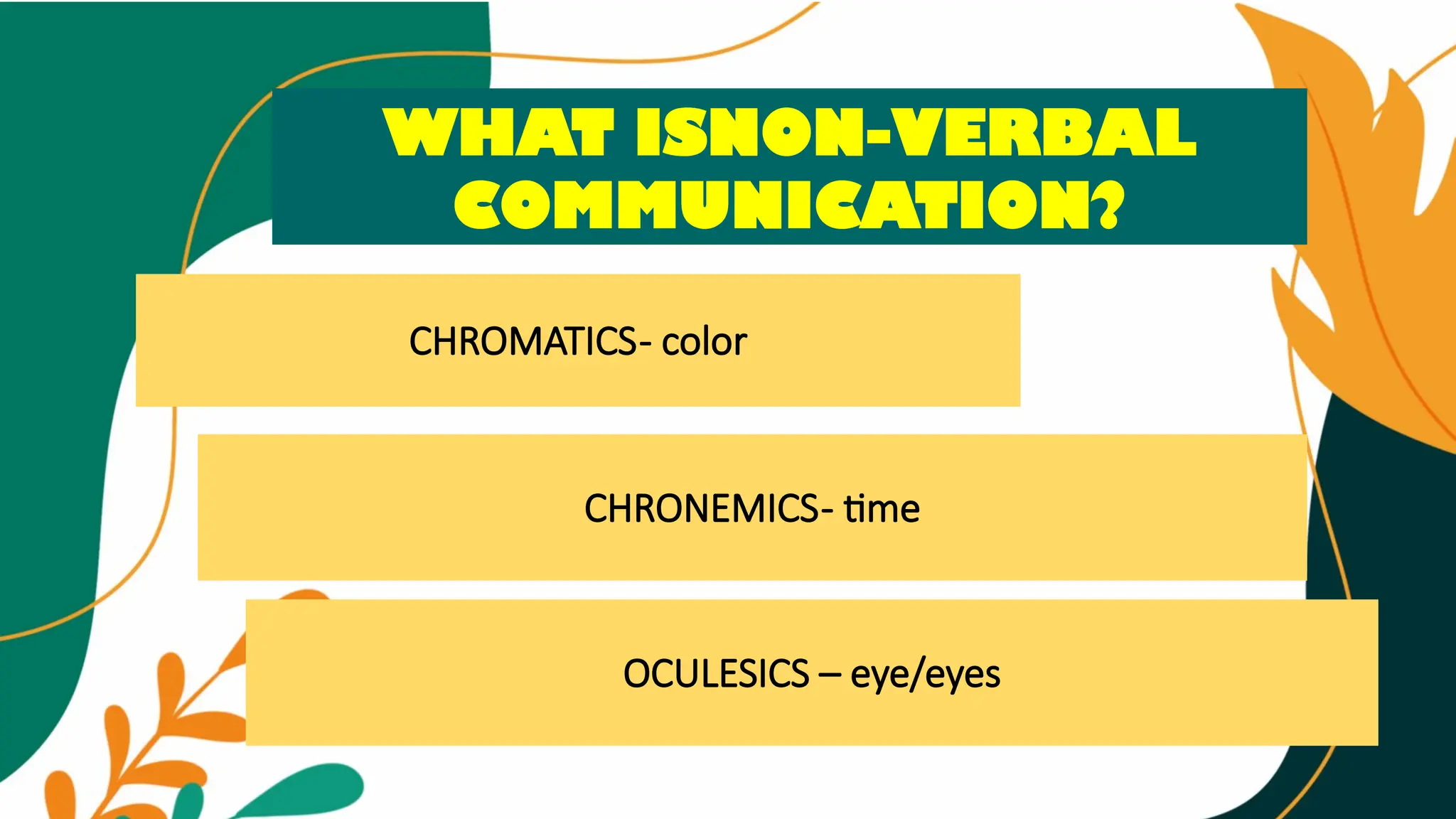 TYPES OF NON VERBAL COMMUNICATION.pptx.. | PPTX