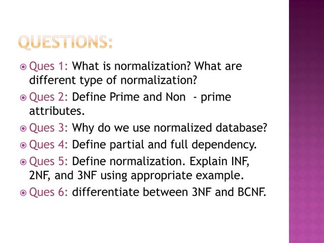 Types of normalization | PPT