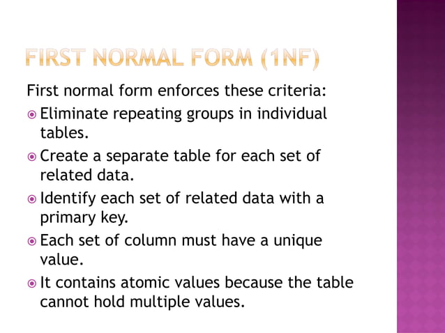 Types of normalization | PPT