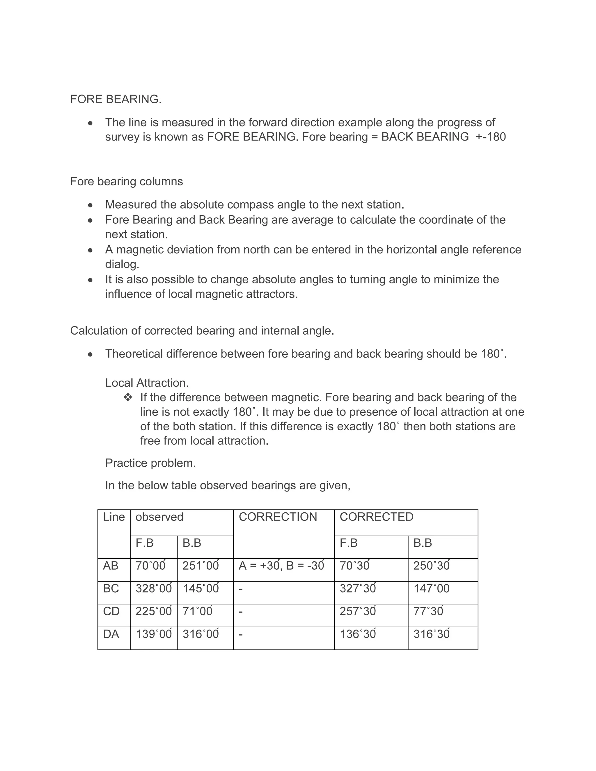 Types of north surveing | DOCX
