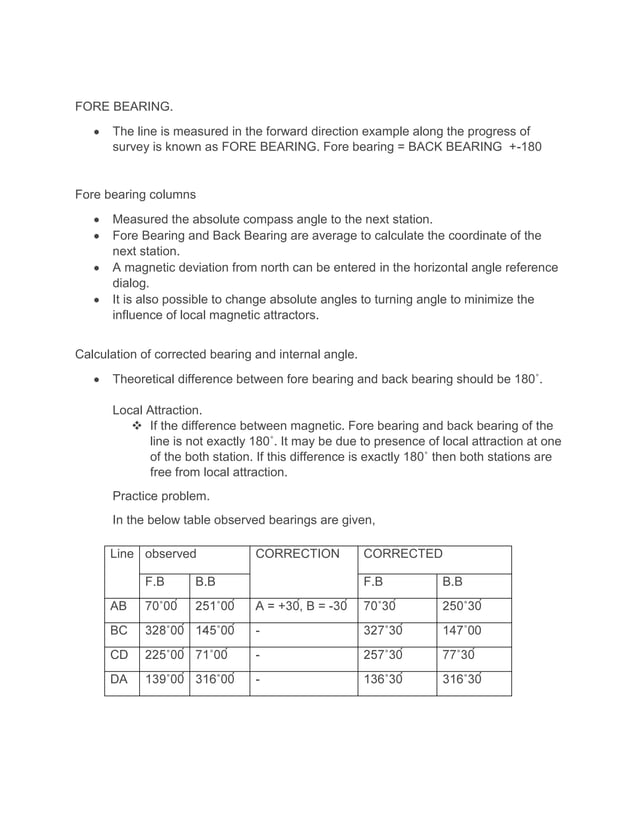 Types of north surveing | DOCX | Maps & Navigation