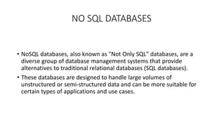 TYPES OF NO SQL DATABASES.pptx