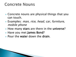 Types of noun | PPTX