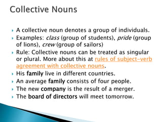 Types of noun | PPTX | Chemistry | Science